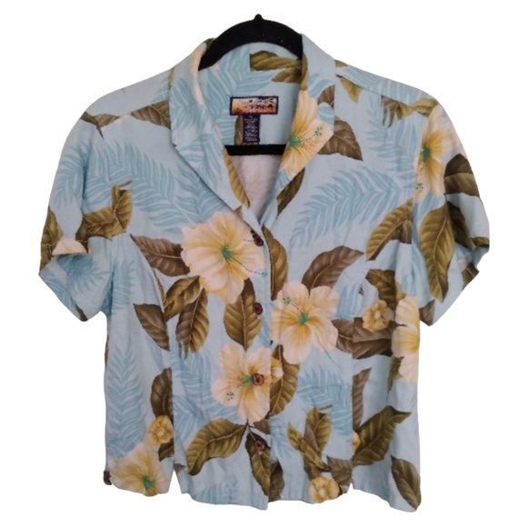 Havana Jack'S Cafe | Tops | Havana Jacks Cafe Hawaiian Shirt Blouse ...